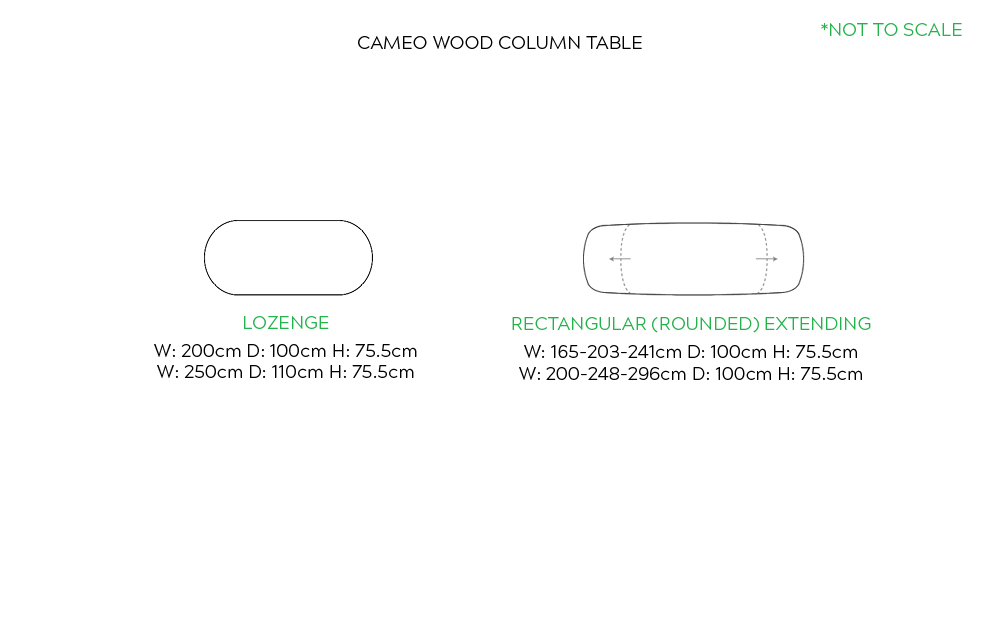 Calligaris Cameo Wood Column Table